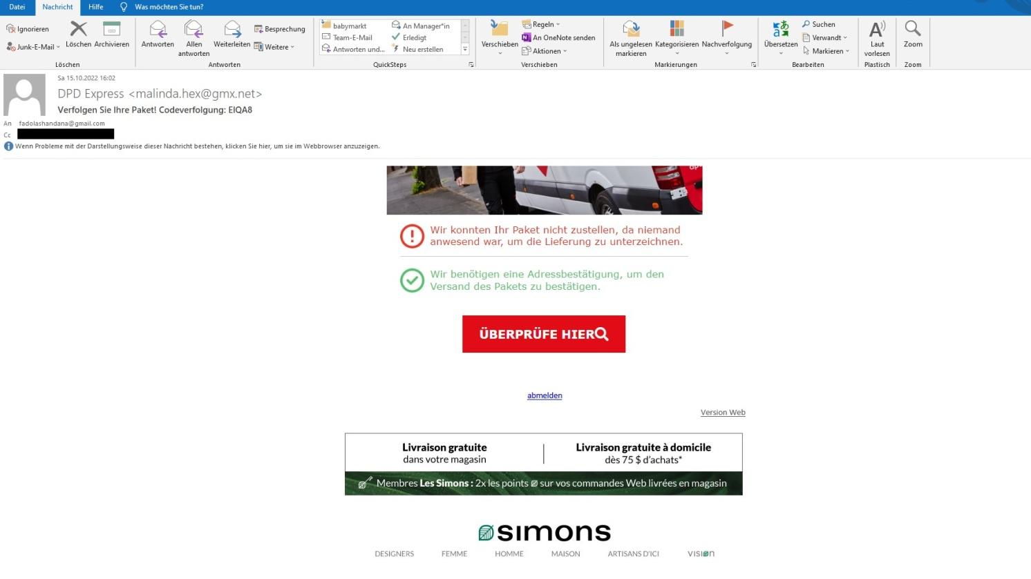 DPD Fake-Mail: So erkennen Sie die Fälschung - CHIP
